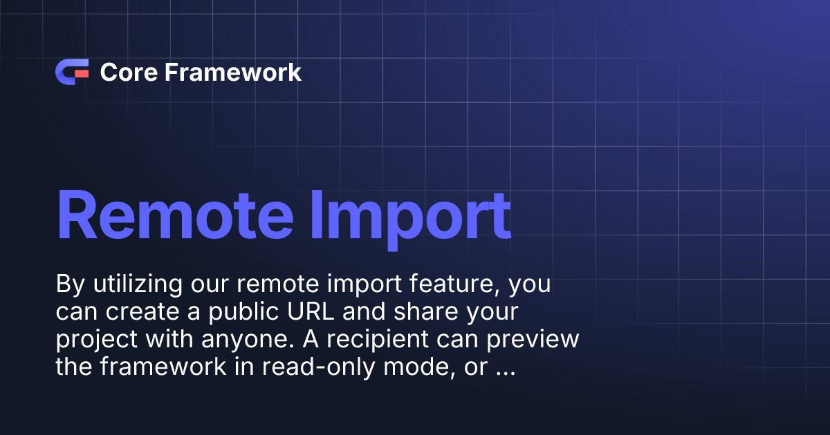 Remote Import | Core Framework