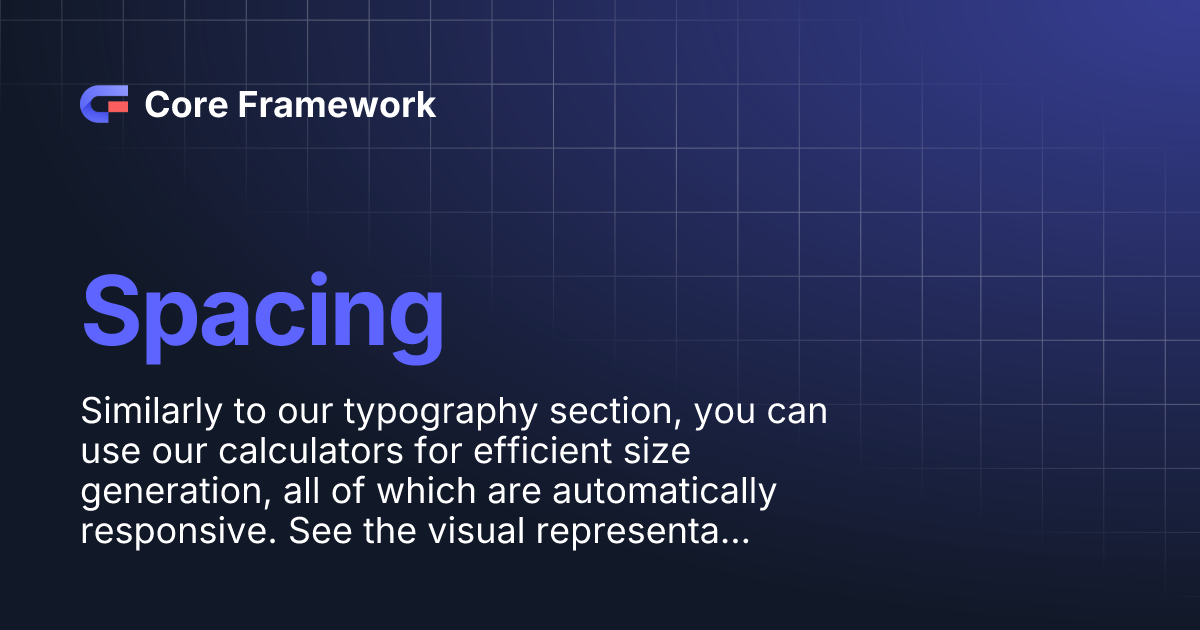 Spacing | Core Framework